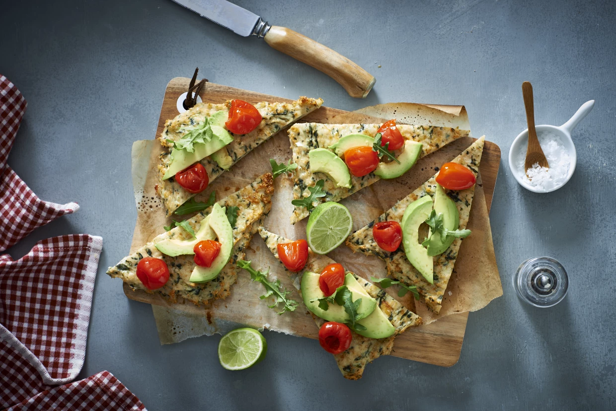 PEPPADEW® Spinach Chick Crust Pizza Recipe | Food Network UK