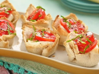 Caprese Tartlets Recipe | Food Network UK