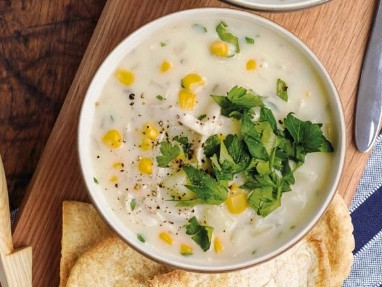 Chicken and Sweetcorn Chowder Recipe | Food Network UK