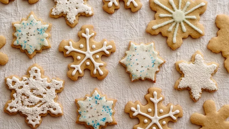 Christmas Snowflake Biscuits Recipe | Food Network UK