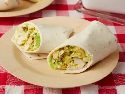 Curried Chicken Wraps Recipe | Food Network UK