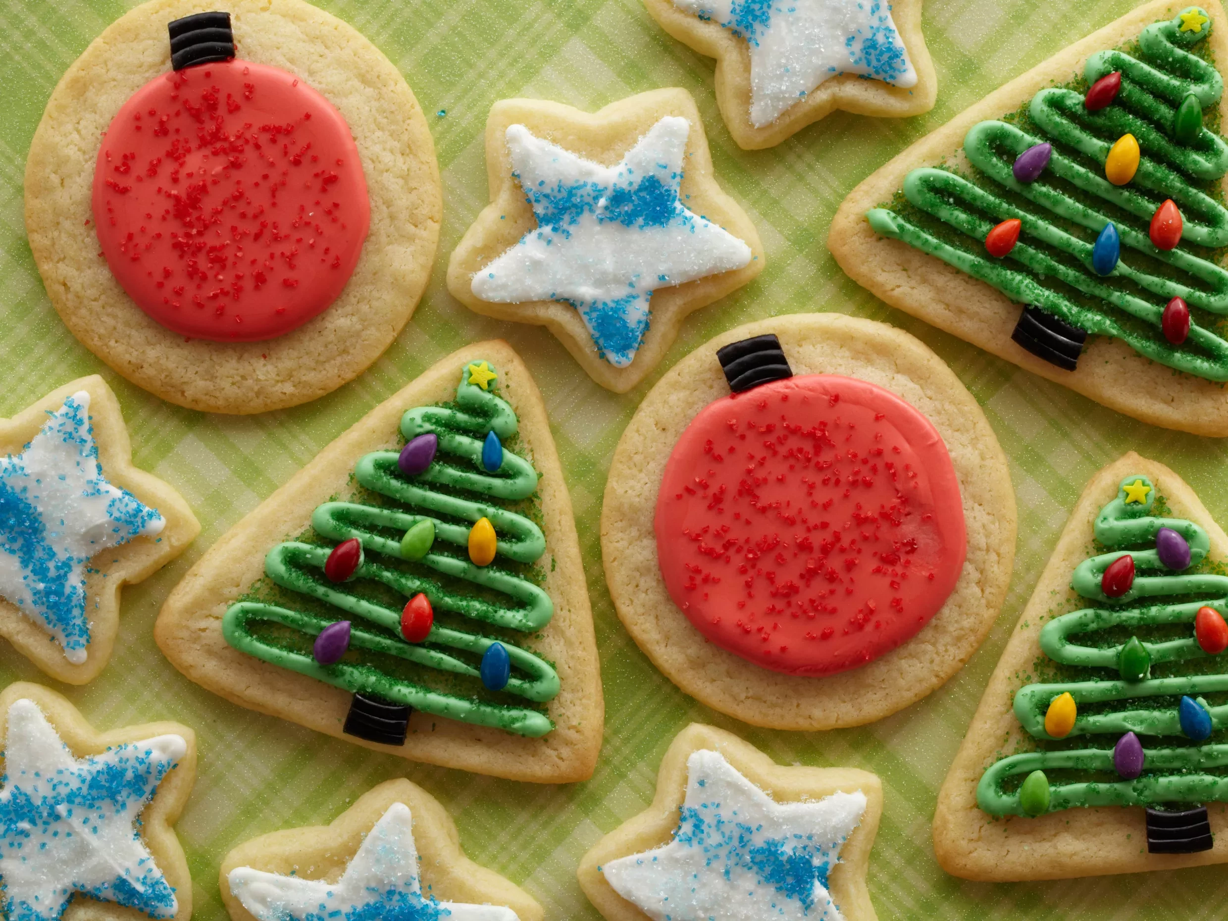 Iced Sugar Christmas Cookies Recipe | Food Network UK