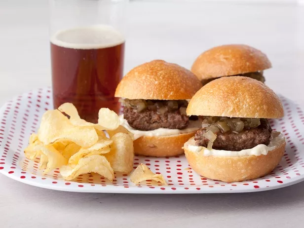 Mini Man Burgers Recipe | Food Network UK