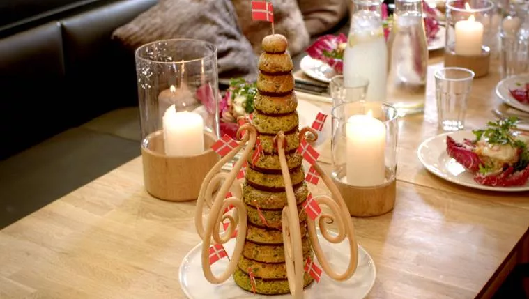 Kransekake Ring Cake Recipe | Food Network UK