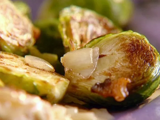 Roasted Brussels sprouts with rasher bacon Recipe | Food Network UK