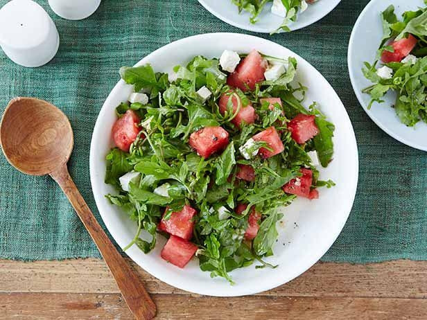 Rocket, Watermelon and Feta Salad Recipe | Food Network UK