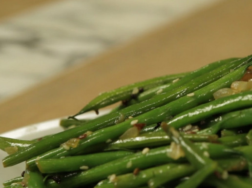 Sesame Green Beans Recipe | Food Network UK