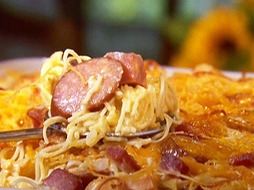 Three meat pasta Recipe | Food Network UK