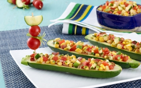 Courgette and Corn Pirate Boats Recipe | Food Network UK