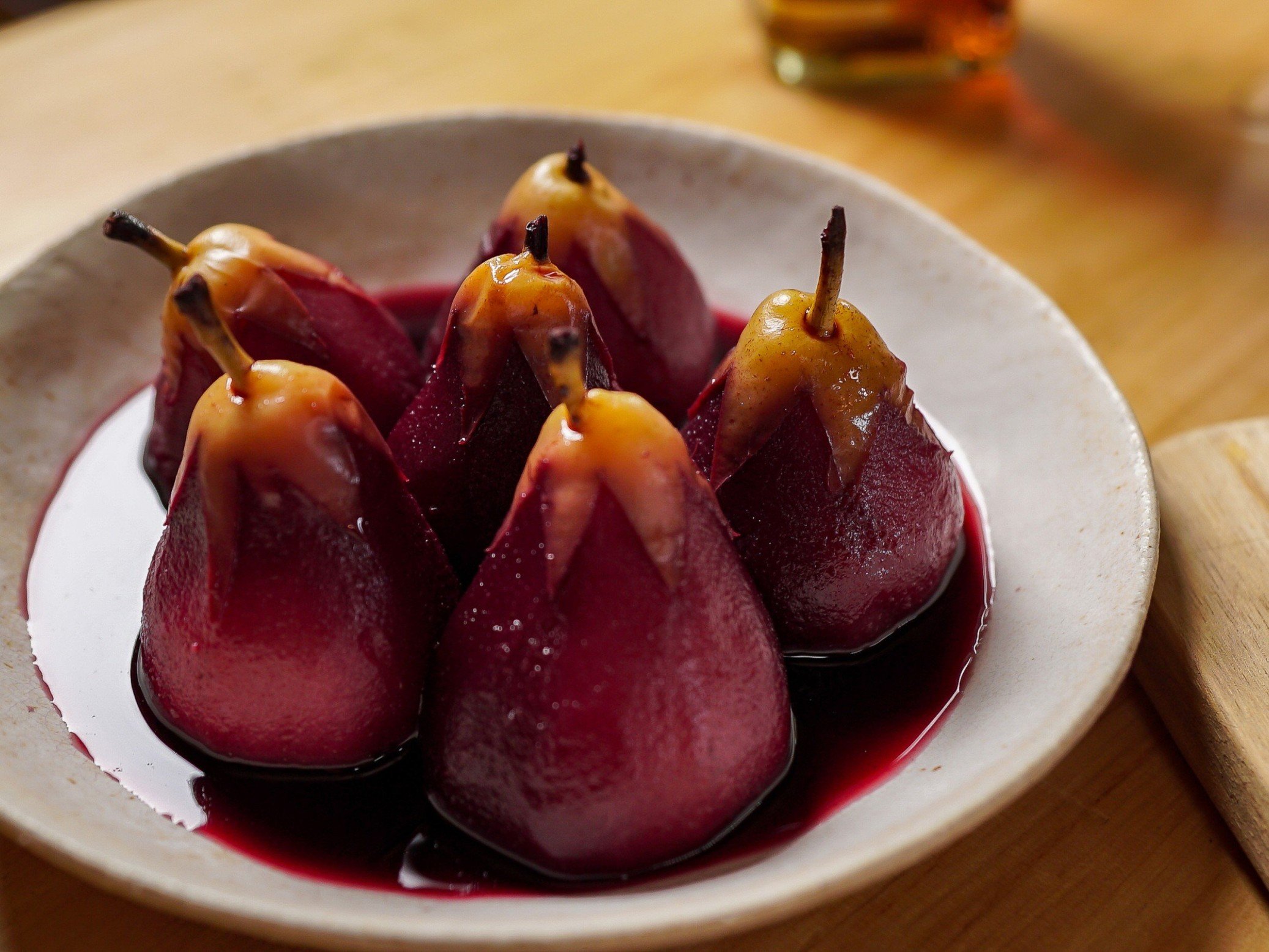 Michel Roux's Pears In Red Wine Recipe | Food Network UK