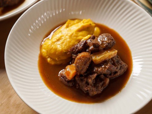Michel Roux's Venison Stew with Chestnuts and Apricots Recipe | Food ...