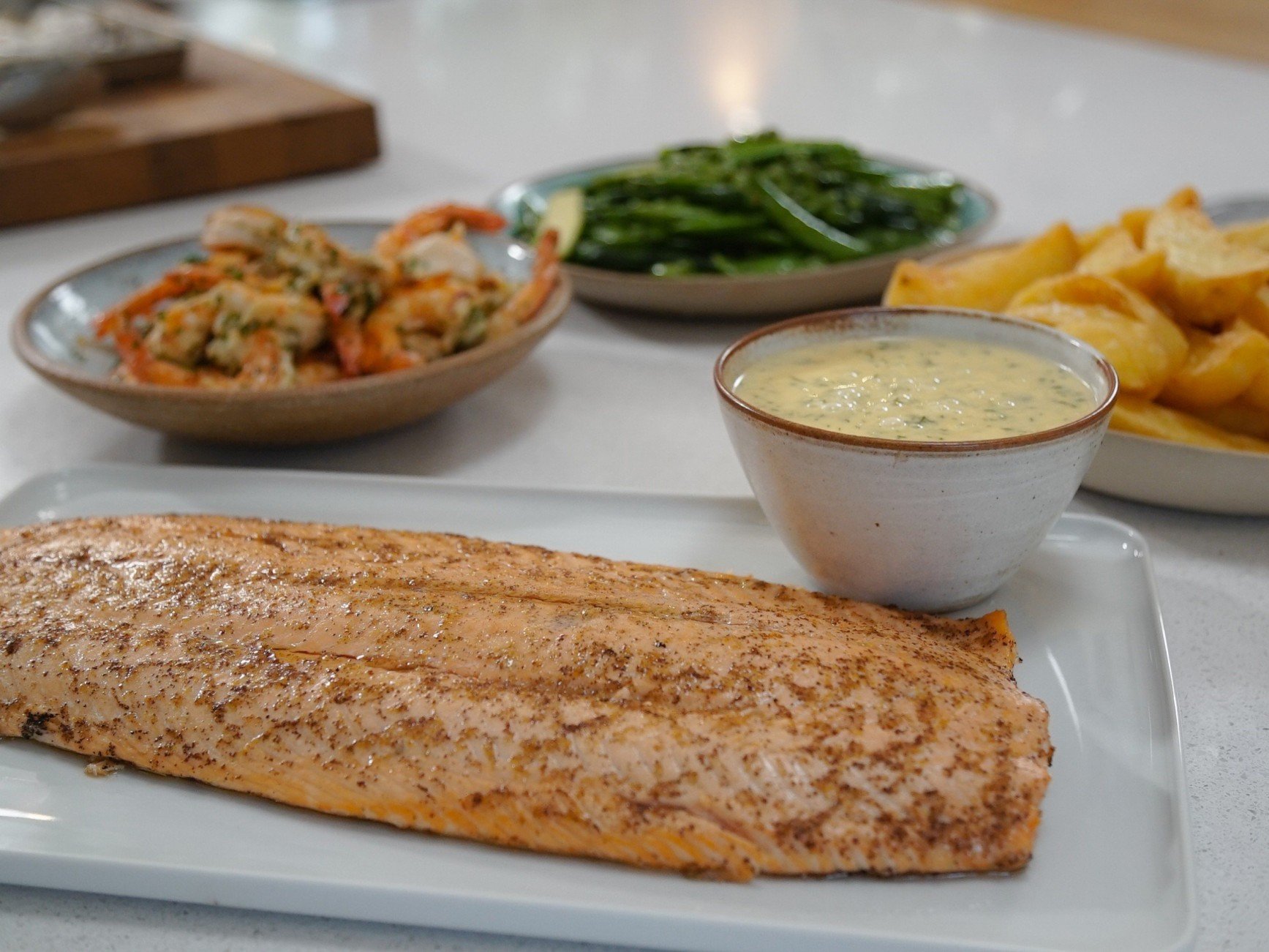 Tom Kerridge's Baked Side of Salmon Recipe | Food Network UK