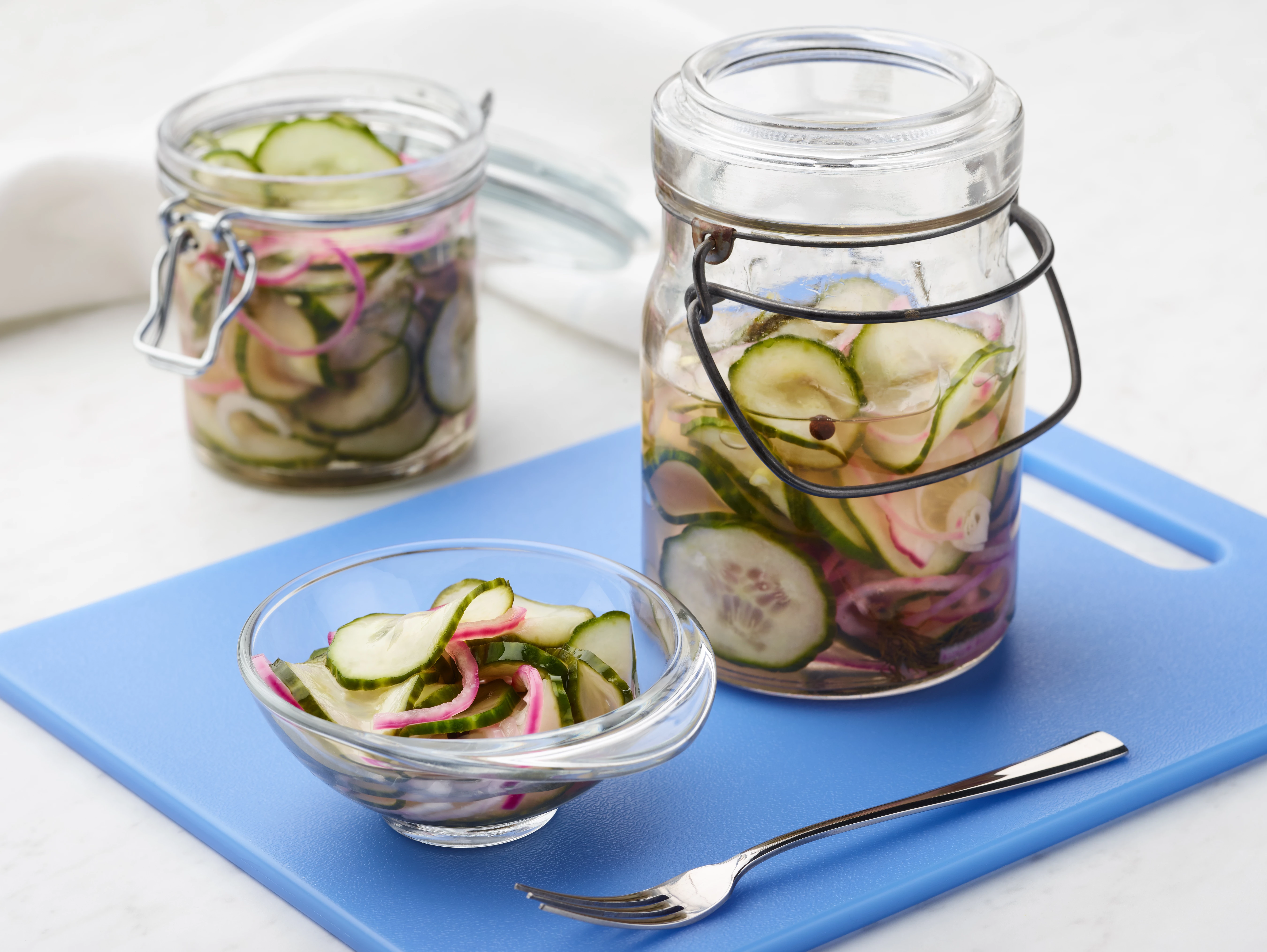 Pickled cucumbers and red onion Recipe | Food Network UK