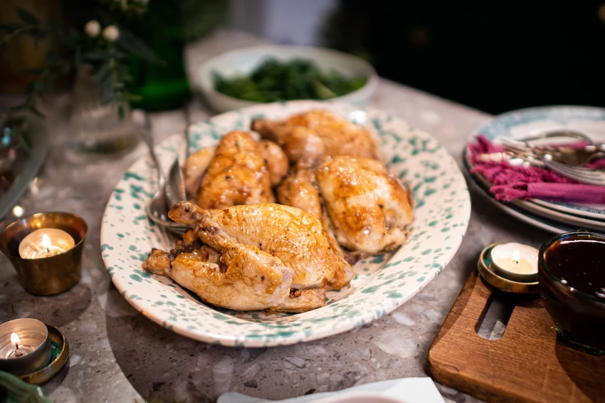 Roasted Citrus-Herb Poussin Recipe | Food Network UK