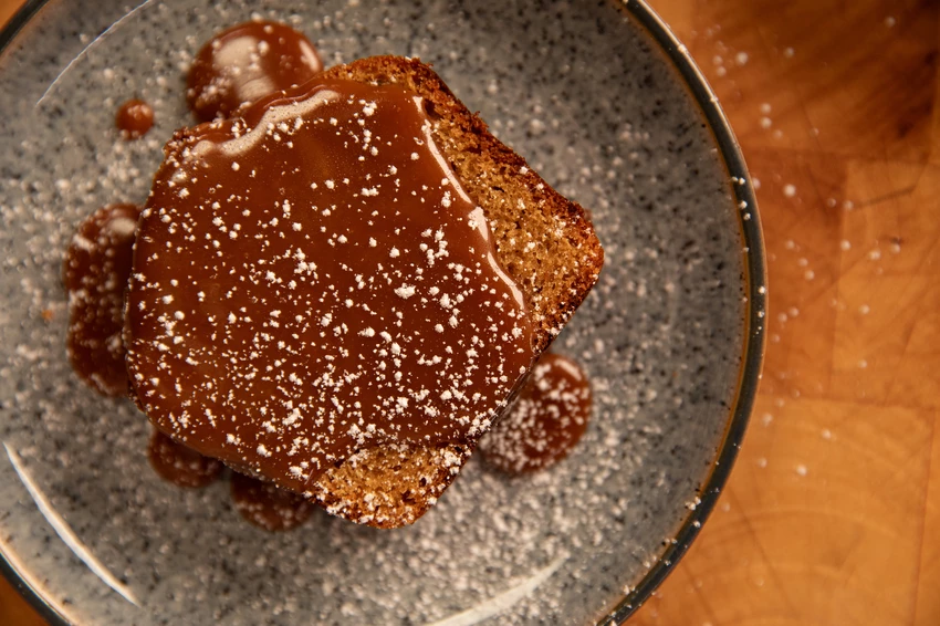 Marcus Wareing's Ginger Cake with Salted Caramel Sauce Recipe | Food ...