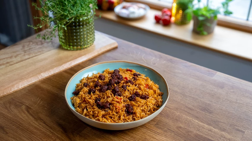 Tom Kerridge's Red Spicy Rice Recipe | Food Network UK