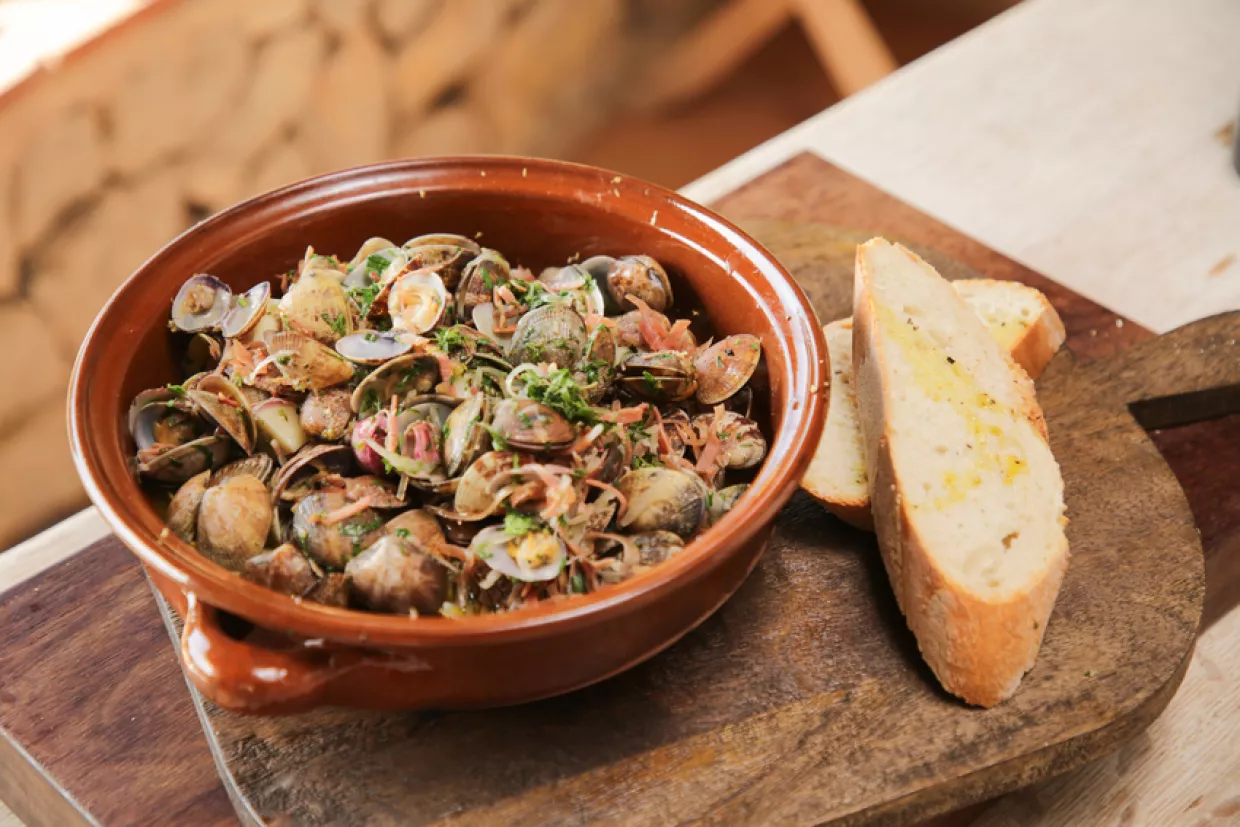 Marcus Wareing's Ham and Clams Recipe | Food Network UK