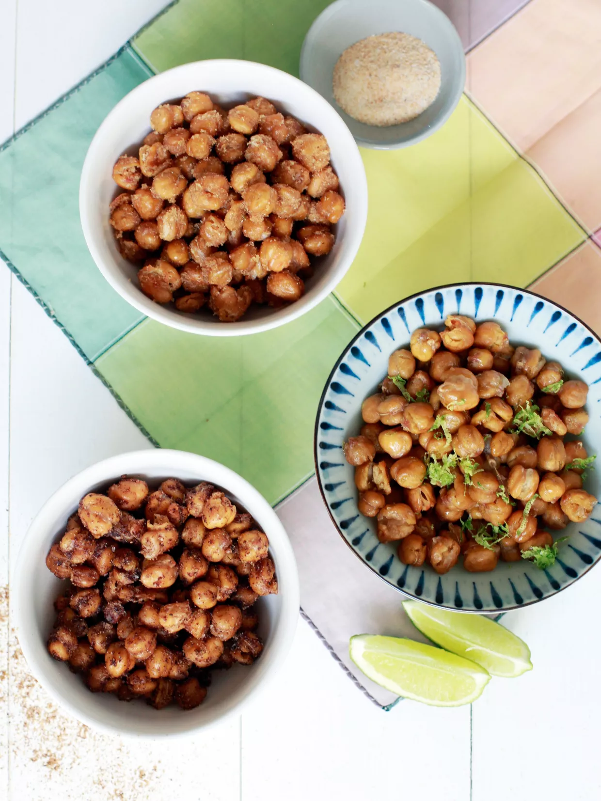 Roasted Chickpeas 3 Ways Recipe | Food Network UK