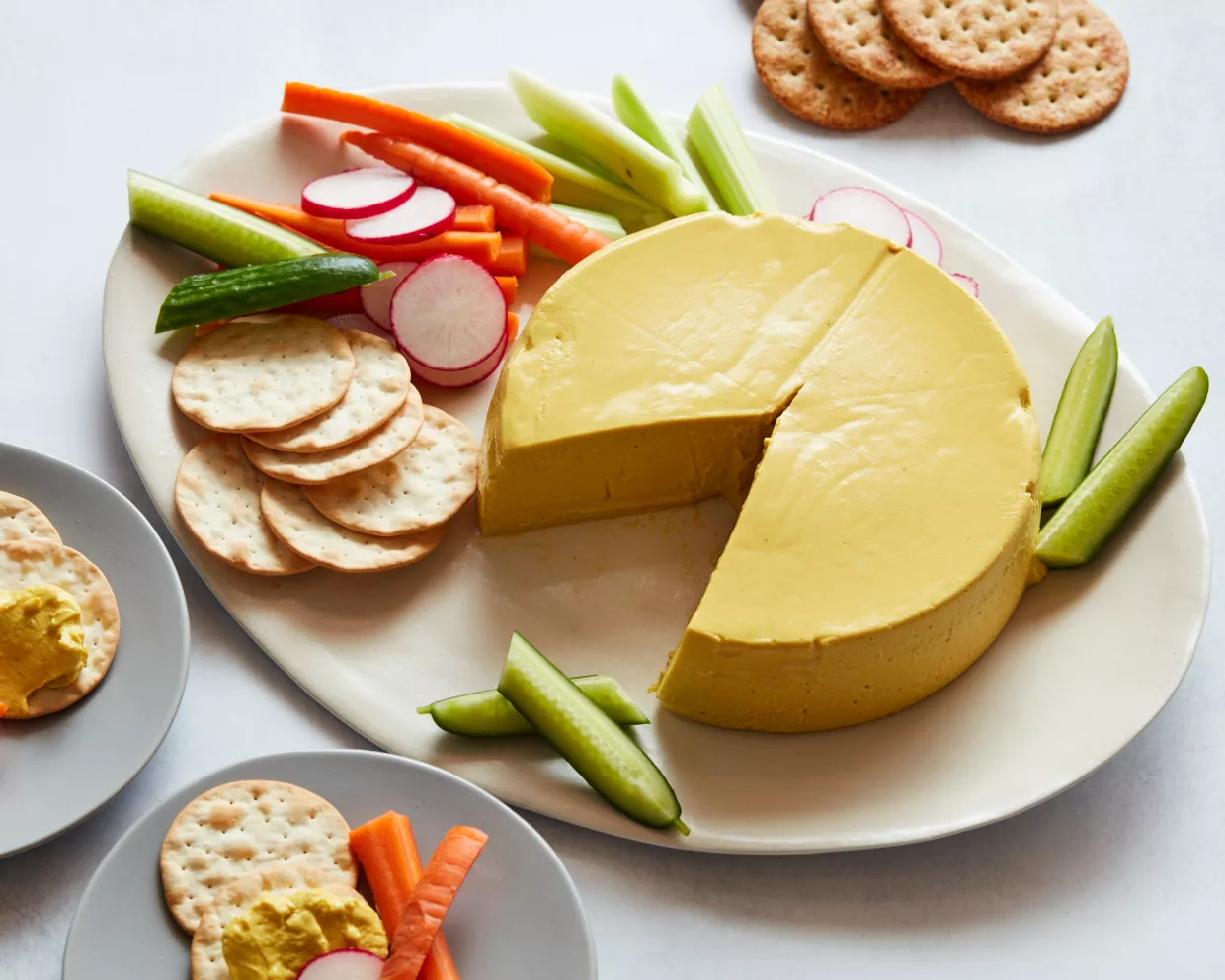 Vegan Cheddar Wheel Recipe | Food Network UK