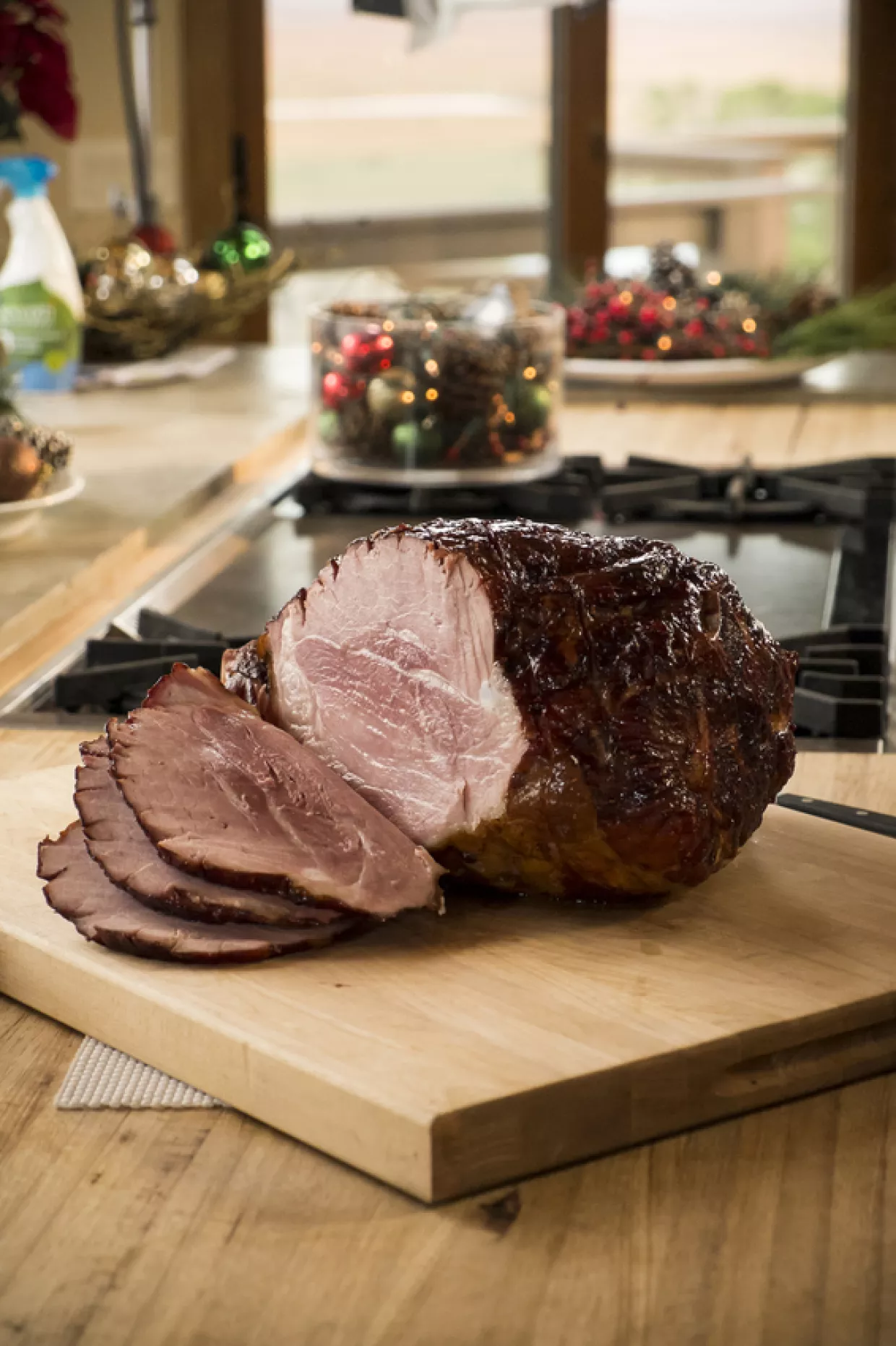 Christmas Ham with Raspberry Mustard Recipe | Food Network UK