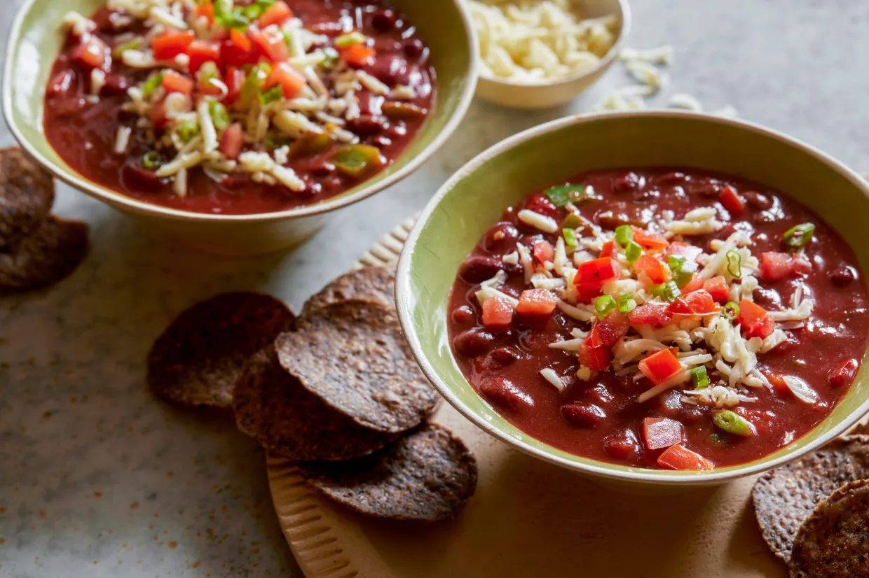 Veg-Head Three-Bean Chilli Recipe | Food Network UK