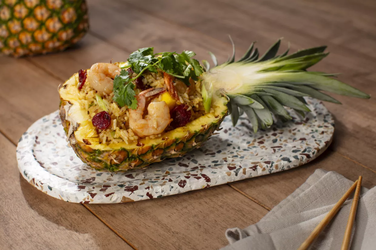 Pineapple Fried Rice (Khao Pad Sapparod) Recipe | Food Network UK