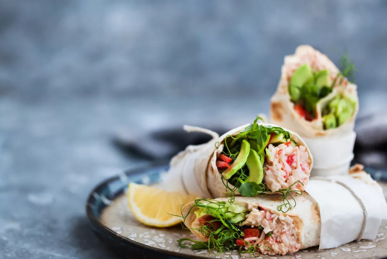 Tuna and Crab Wraps Recipe | Food Network UK