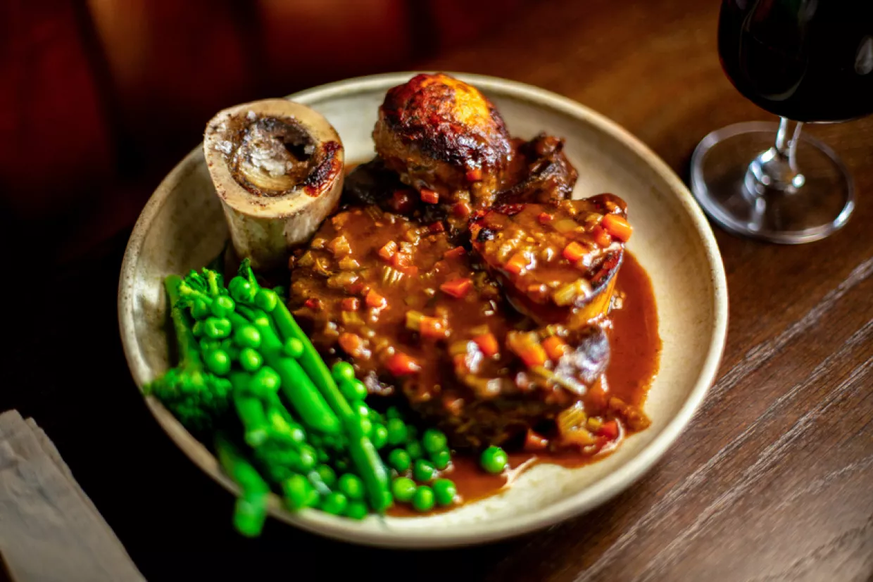 Tom Kerridge's Braised Shin of Beef with Mustard Dumplings Recipe ...